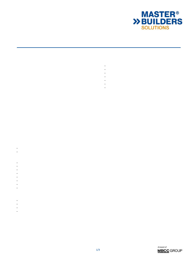Masterbrace Adh 2200 - Tds | PDF | Concrete | Epoxy