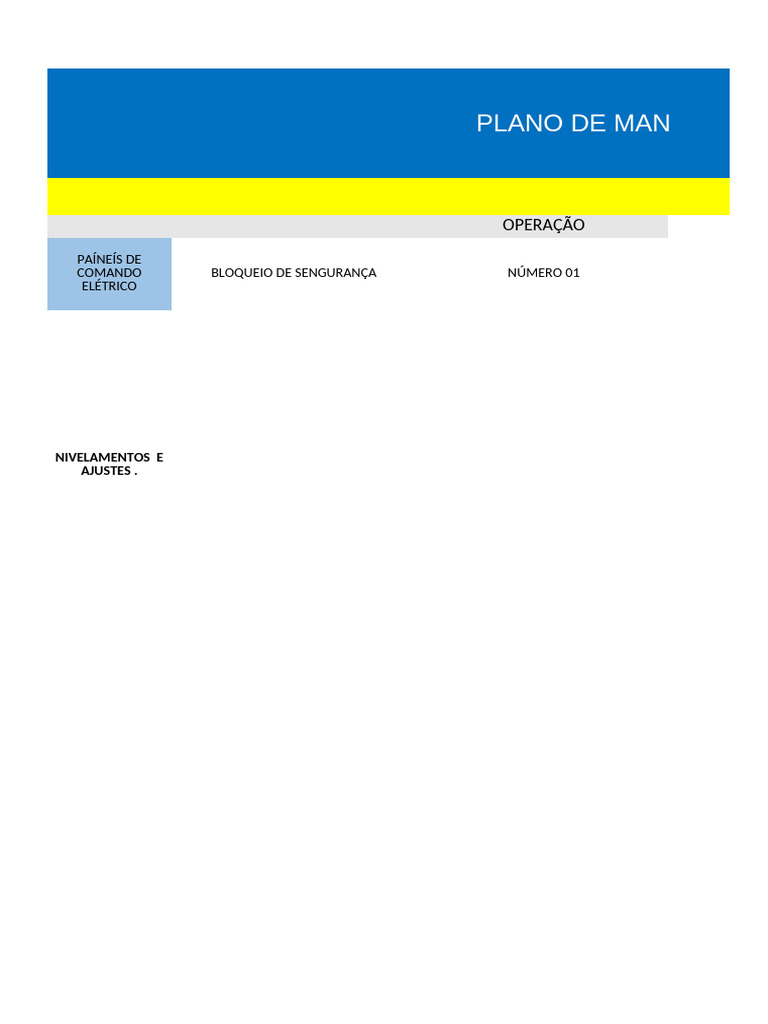 Plano de Planejamento Preventivo Haitian 280T (Lucas Victor) | PDF