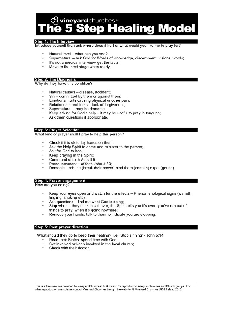 5 Step Healing Model | PDF
