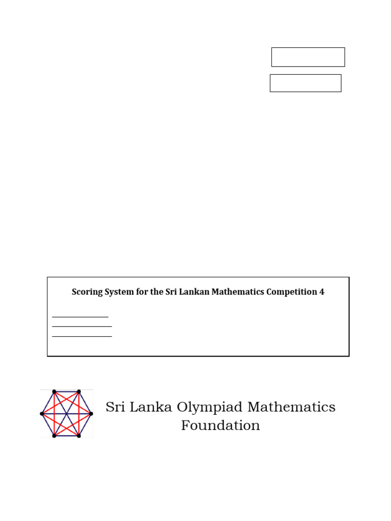 SLMC 4 - 2023 Competition - English - Easy | PDF | Mathematics
