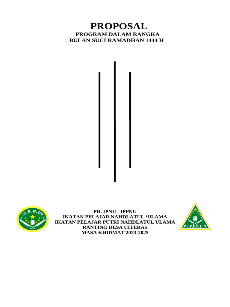 Proposal Kegiatan Ipnu Ippnu | PDF