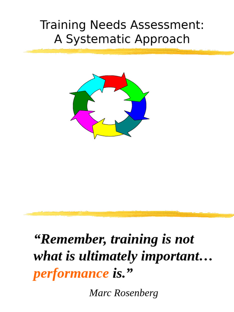 Training Needs Assessment | PDF | Evaluation | Instructional Design