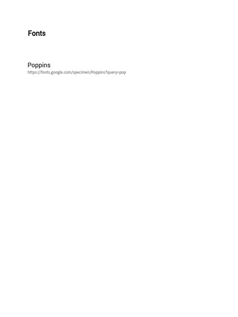 Poppins Font Overview and Resources | PDF