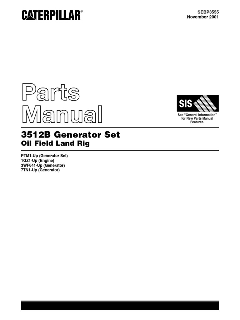 3512B Generator Set Oil Field Land Rig Parts Manual (I) | PDF | Power ...