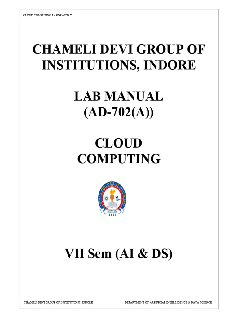 Cloud_Computing_Manual | PDF | Cloud Computing | Virtual Machine