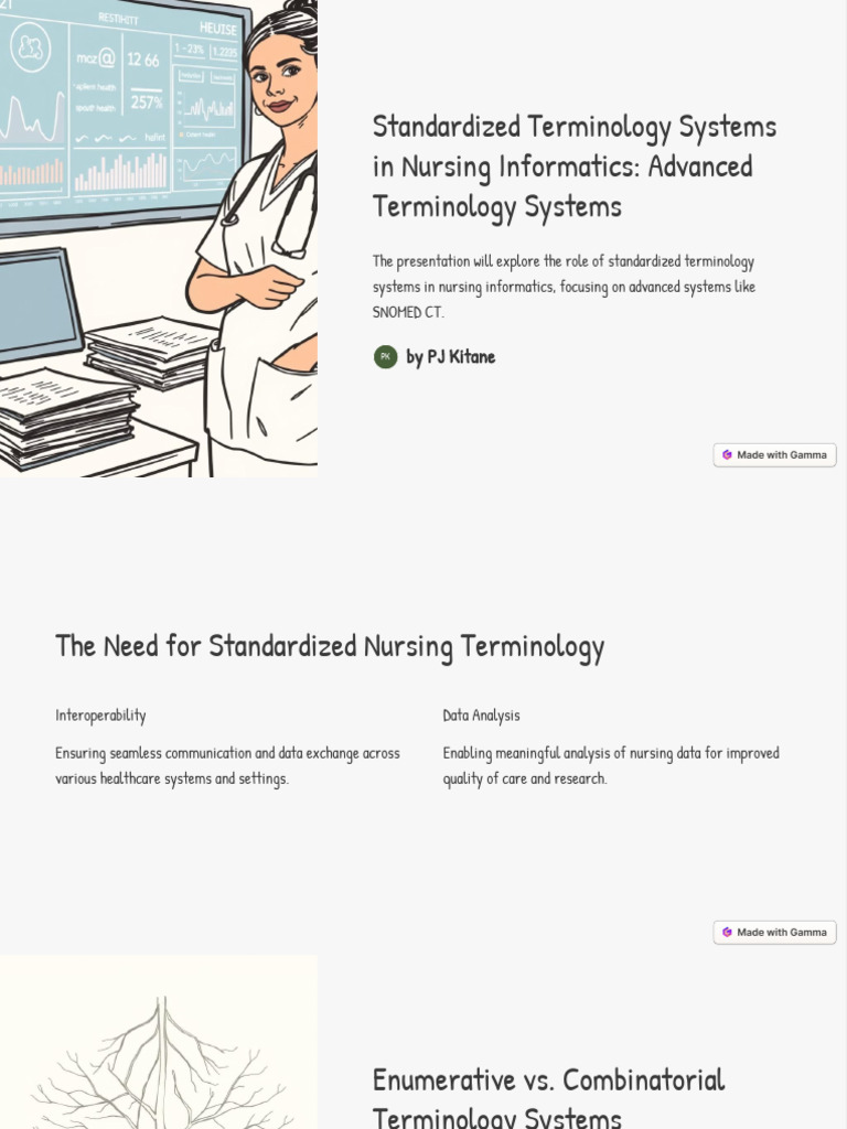 Standardized Terminology Systems in Nursing Informatics Advanced ...