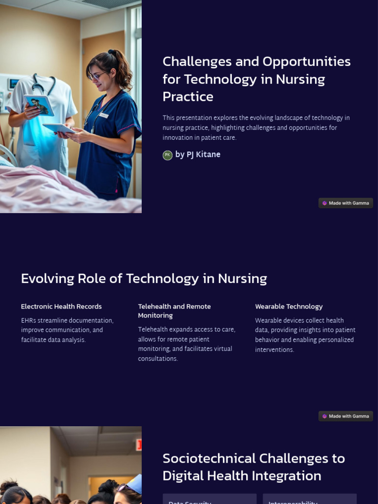 2. Challenges and Opportunities for Technology in Nursing Practice ...