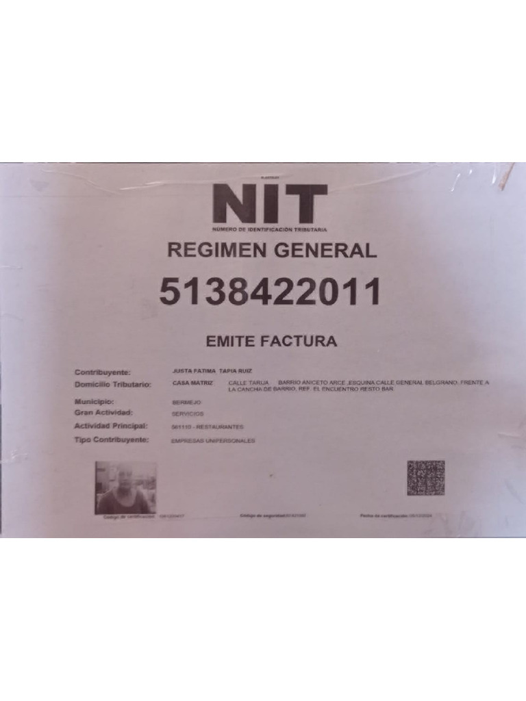 licencia de funcionamiento y nit | PDF