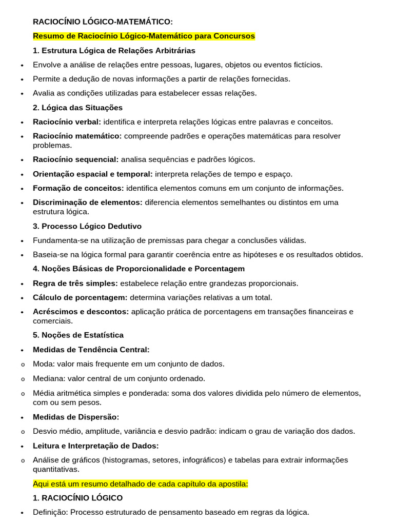 Raciocínio Lógico - Matematico | PDF | Lógica matemática | Raciocínio dedutivo