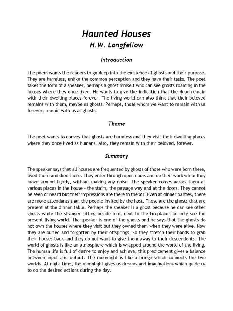 I Am Sharing 'Haunted Houses ICSE 10' With You 240515 225524 | PDF | Ghosts