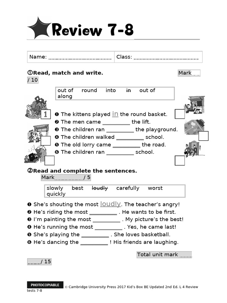 Grade 3 - Unit - Review - 7 - 8 | PDF