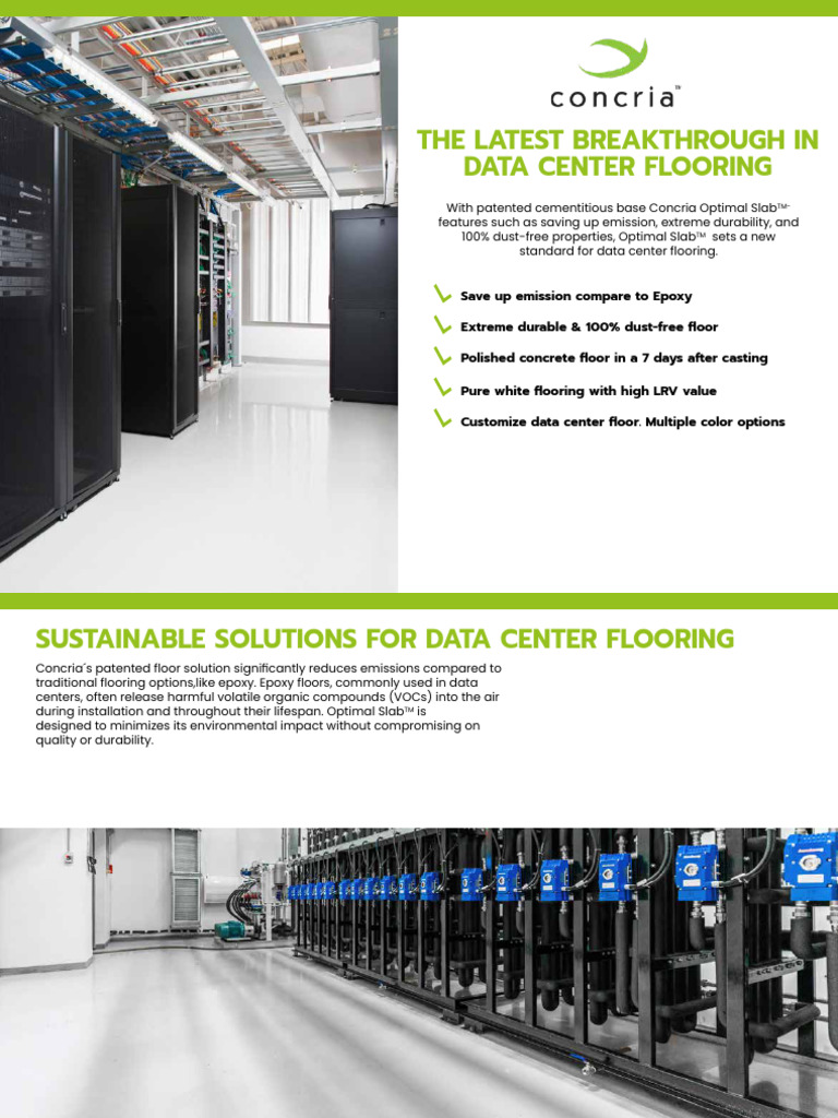 Concria data center Brochure | PDF | Concrete | Lighting