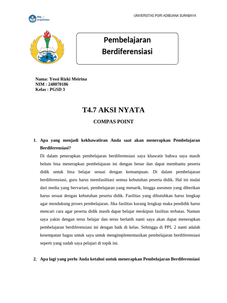 T4.7 Aksi Nyata | PDF