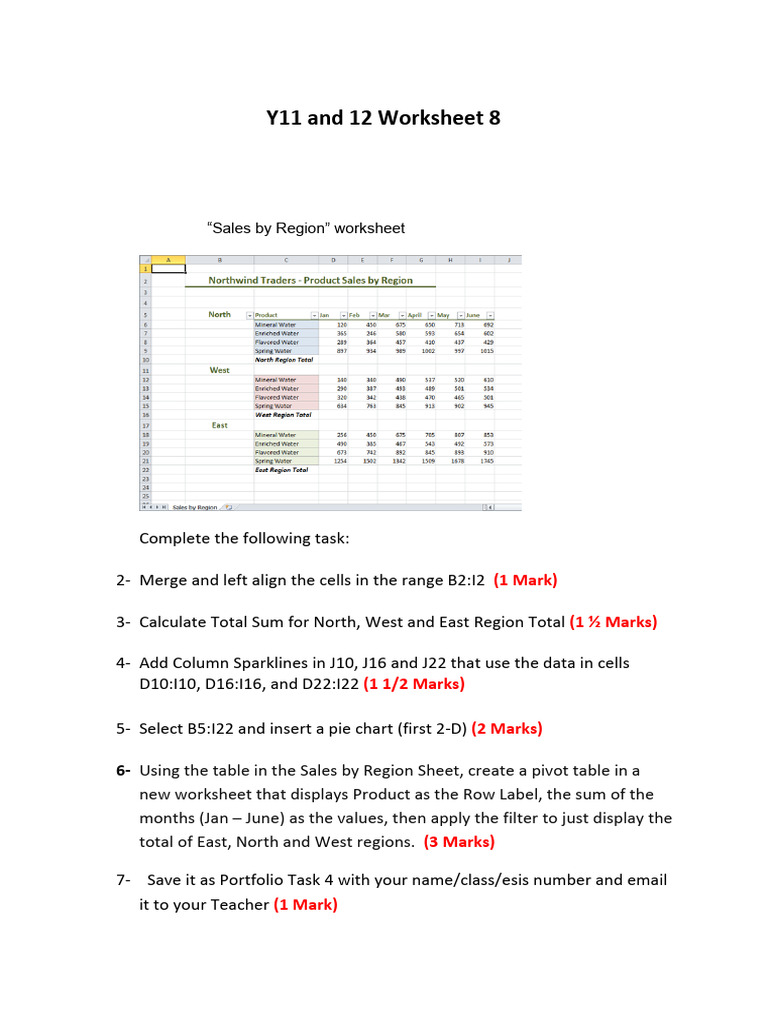 Y11 and 12 Worksheet 8 | PDF