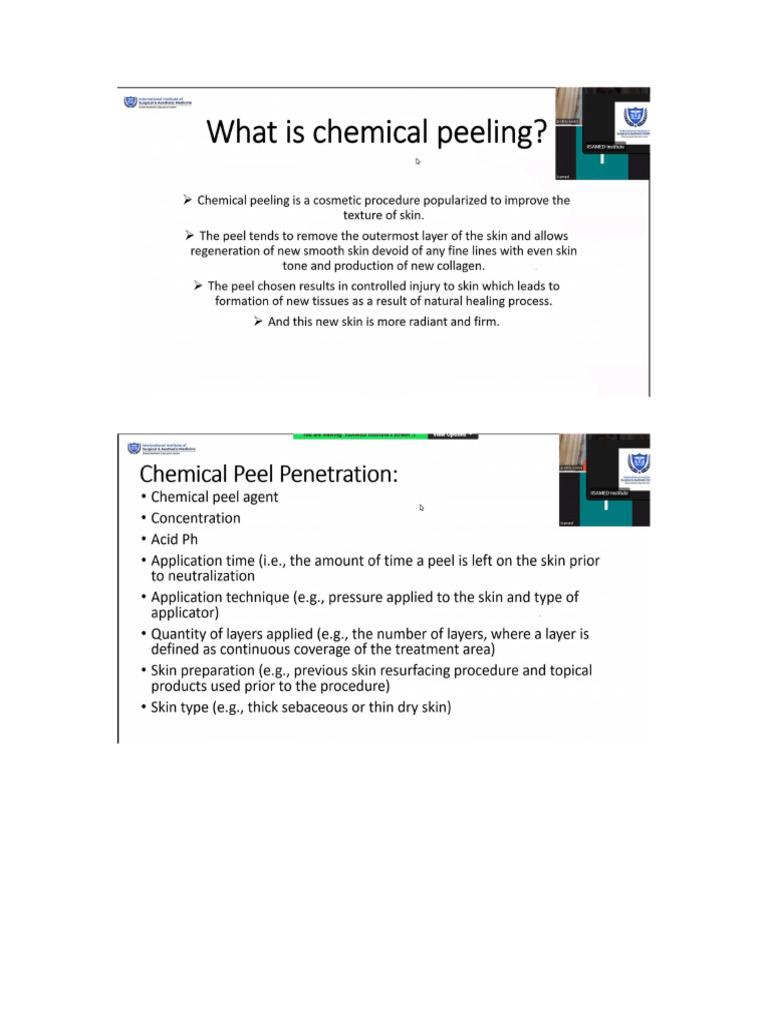 Chemical Peel | PDF