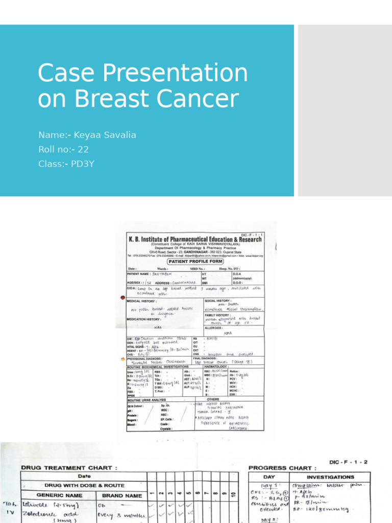 Breast Cancer Case Study: Diagnosis & Treatment | PDF | Breast Cancer ...