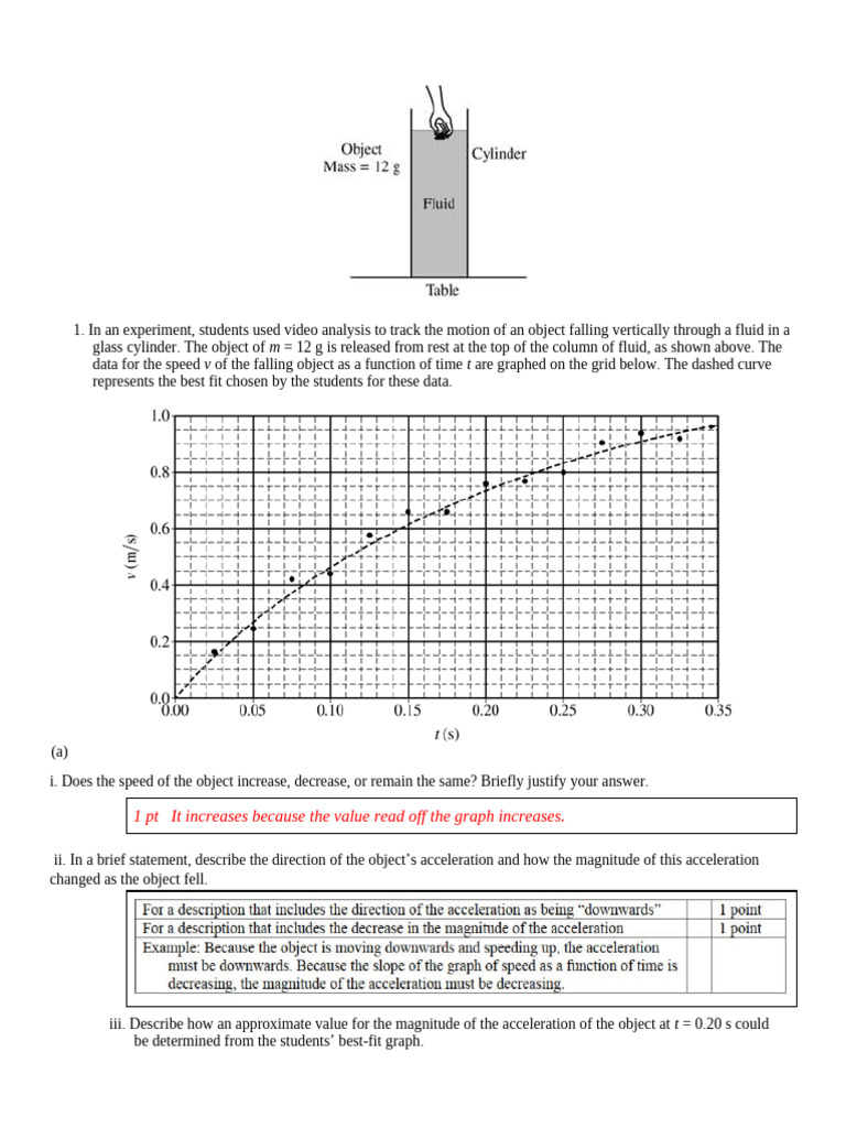 Kinematics and Calculus Exam Review KEY | PDF | Acceleration | Force