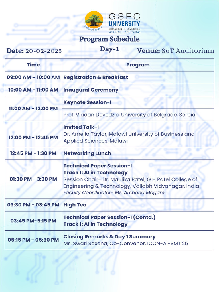 4. Invitation Inaugration_ Program Schedule (1) | PDF | Artificial ...
