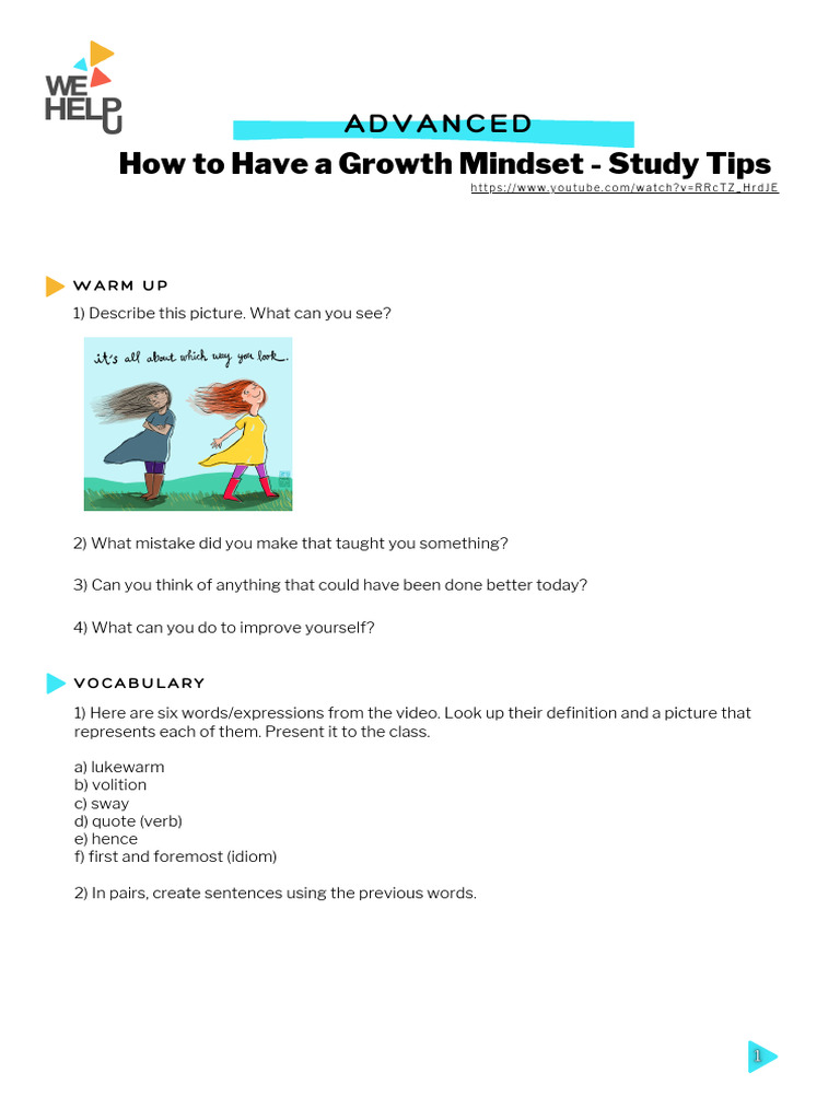 Advanced - Growth Mindset | PDF | Mindset | Cognition