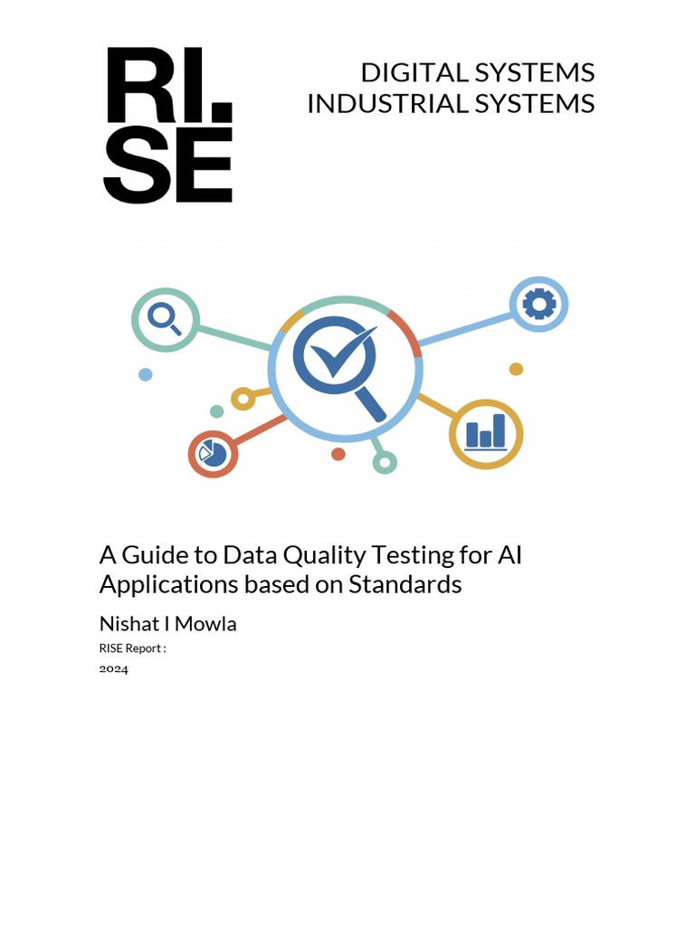 A Guide To Data Quality Testing For AI Applications Based On Standards ...