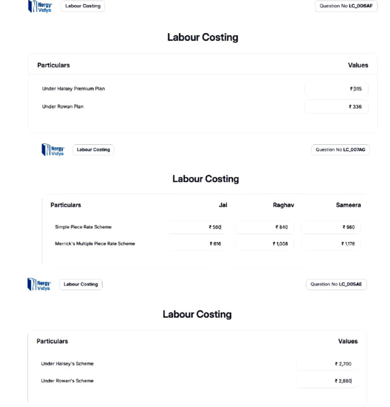 Labour Costing Part-3 Nergy | PDF
