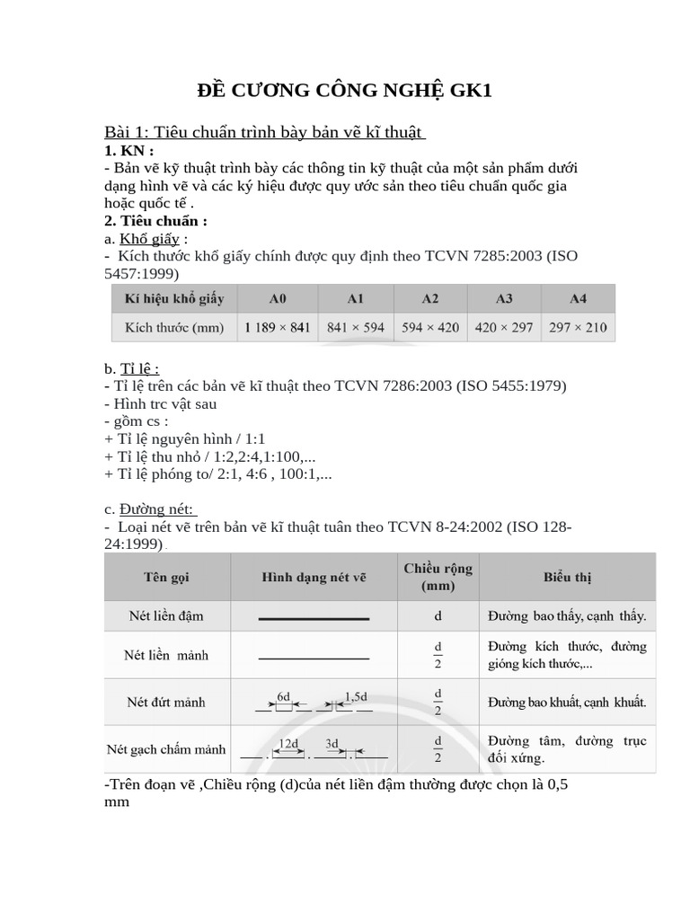 công nghệ gk1 lớp 8 | PDF
