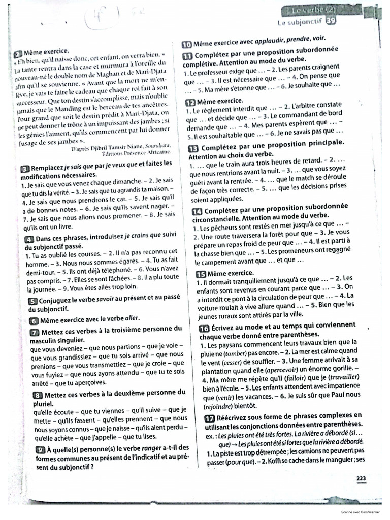 Francais 4eme | PDF