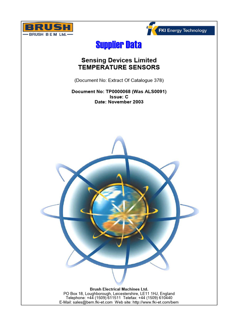 tp0000068 (C) Temperature Sensors | PDF