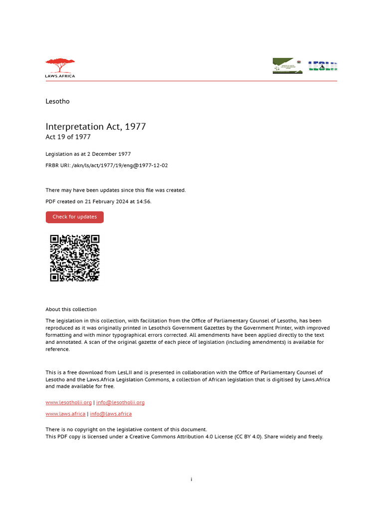 Interpretation Act 1977 | PDF | Repeal | License