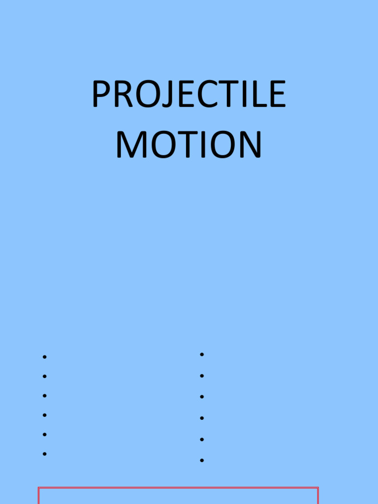 007 Projectile Motion Lesson | PDF | Projectiles | Kinematics
