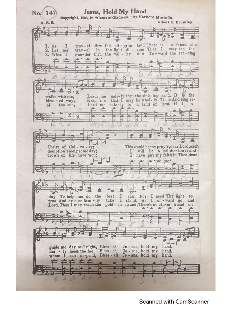 Jesus Hold My Hand | PDF
