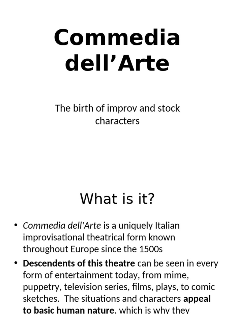 IntrotoCommediaDellArte 1 | PDF | Commedia Dell'arte | Clothing