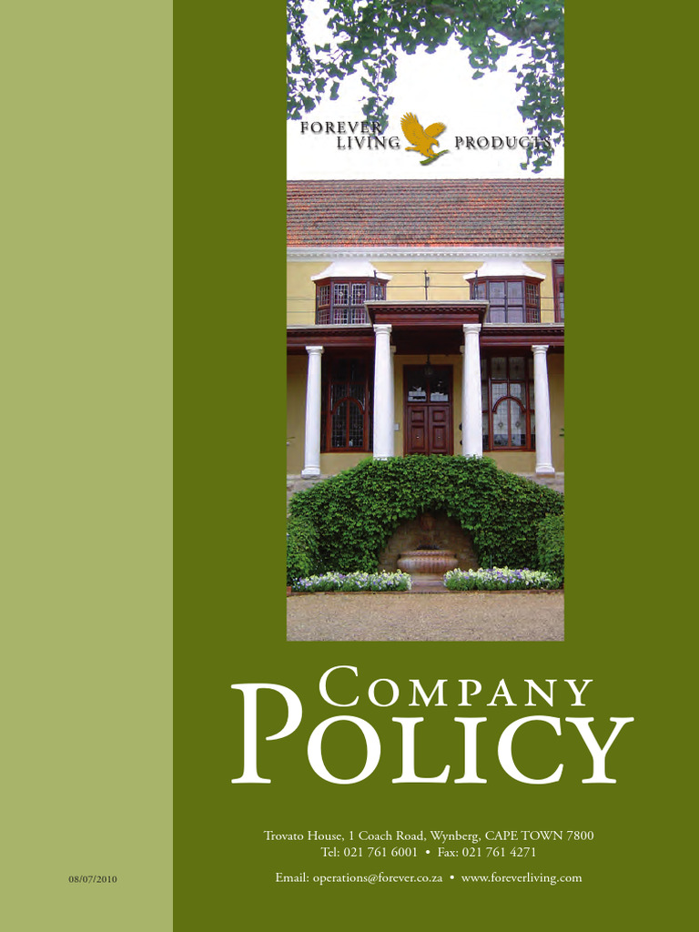 Forever Company - Policy | PDF | Sales | Multi Level Marketing