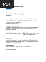 Uj Bcom Transportlogisticsmanagement2025 Brochure | PDF | University And College Admission | Gce ...