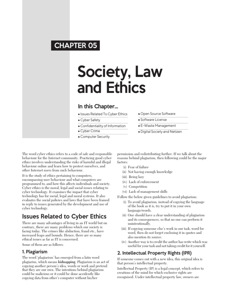 society laws ethics | PDF | Computer Virus | Http Cookie