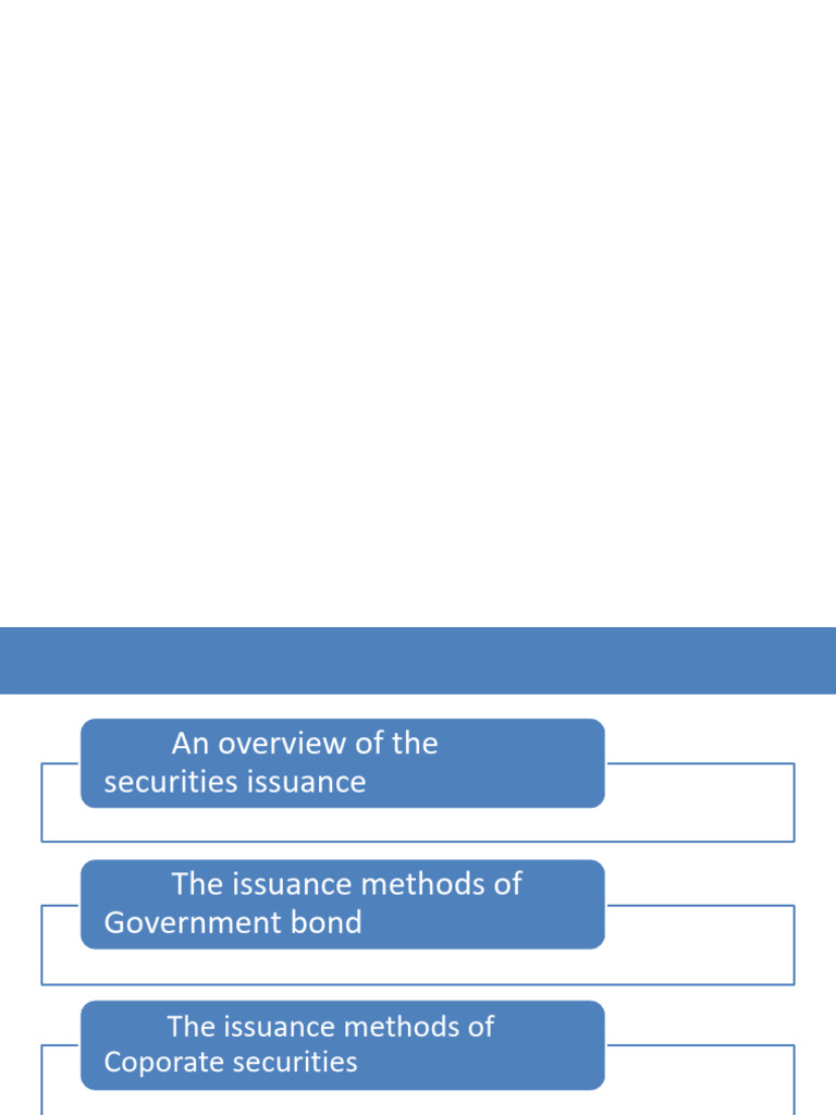 Chapter 3 Securities Issuance | PDF | Securities (Finance) | Bonds ...