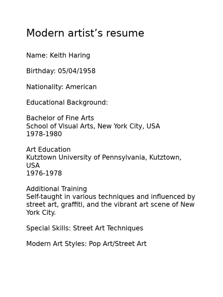 Modern Artist 3 | PDF
