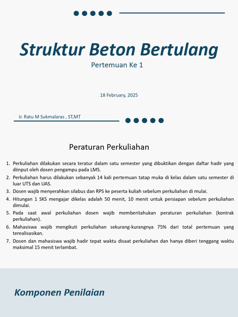 Panduan Struktur Beton Bertulang 2025 | PDF