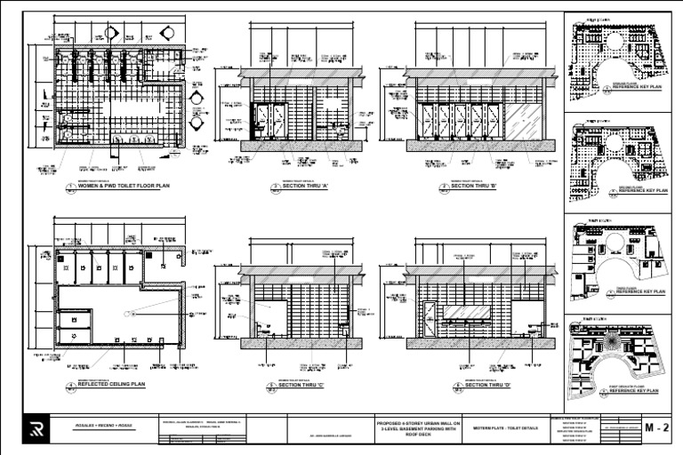 Women & PWD Toilet Detail Drawings | PDF | Public Toilet | Bathroom