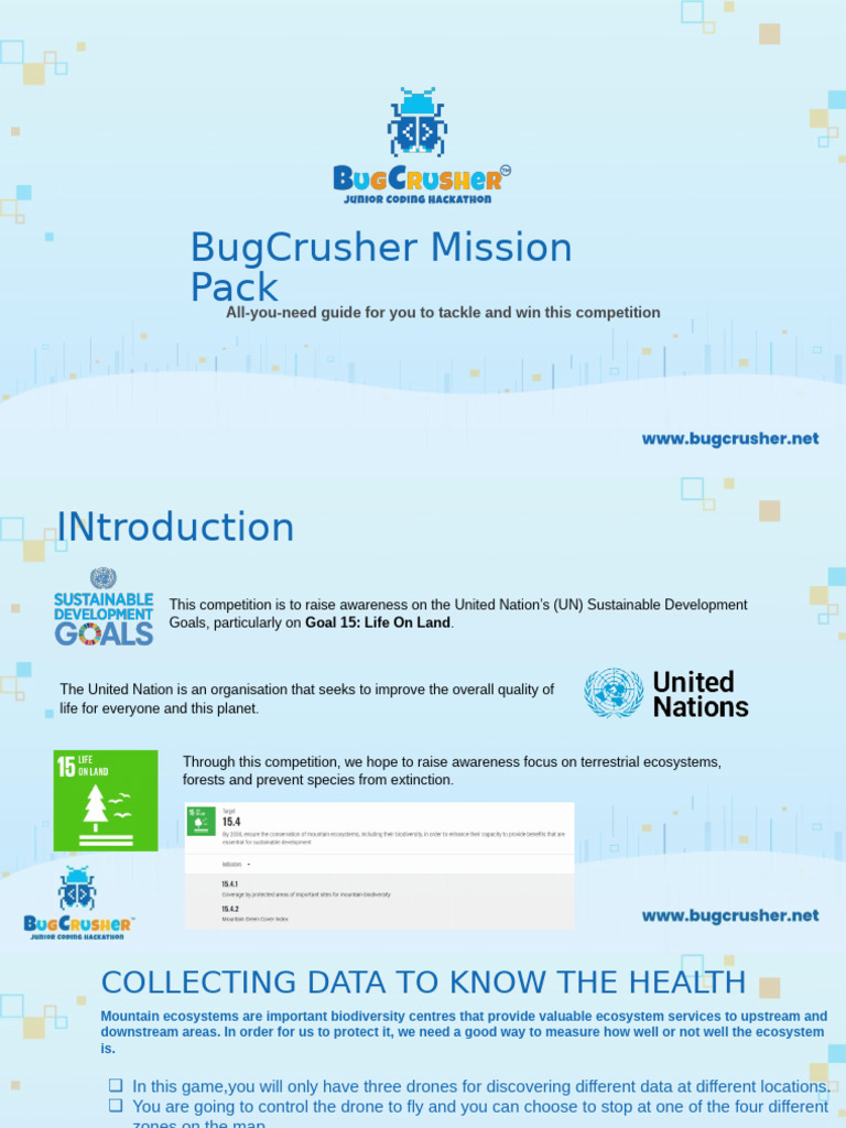 BugCrusher Junior Mission Pack Final Round | PDF | Computing
