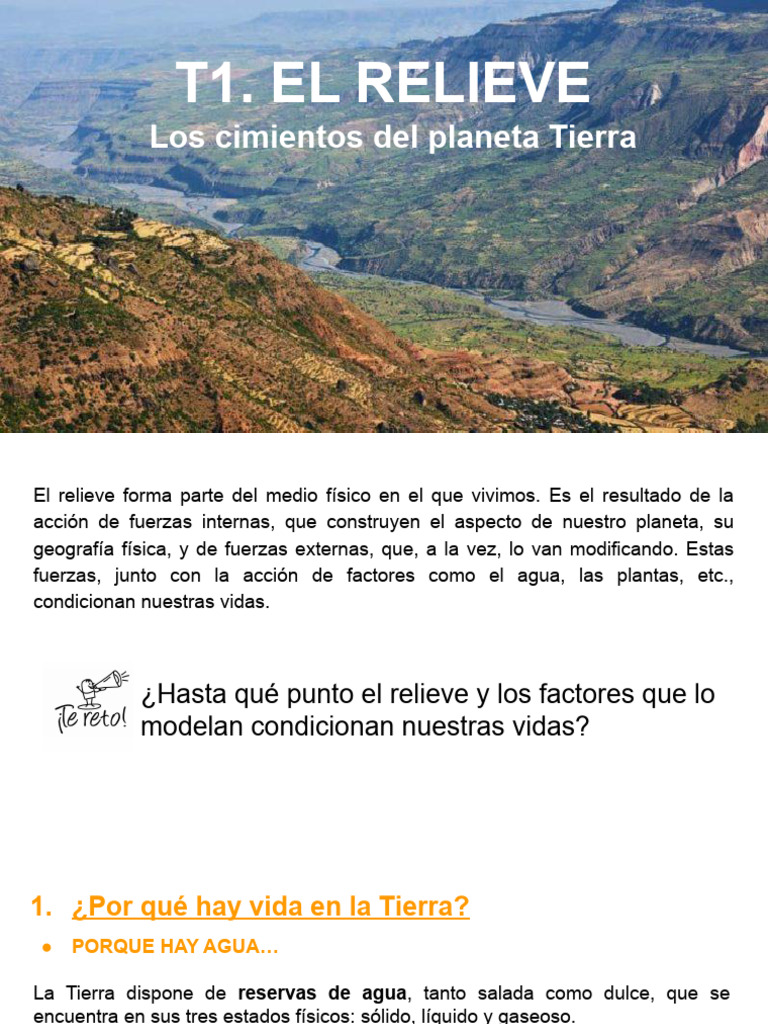 Estructura y Formación del Relieve Terrestre | PDF | Tierra | Temblores