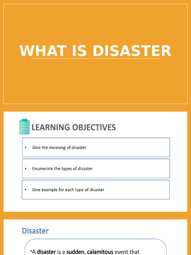 What Is Disaster | PDF