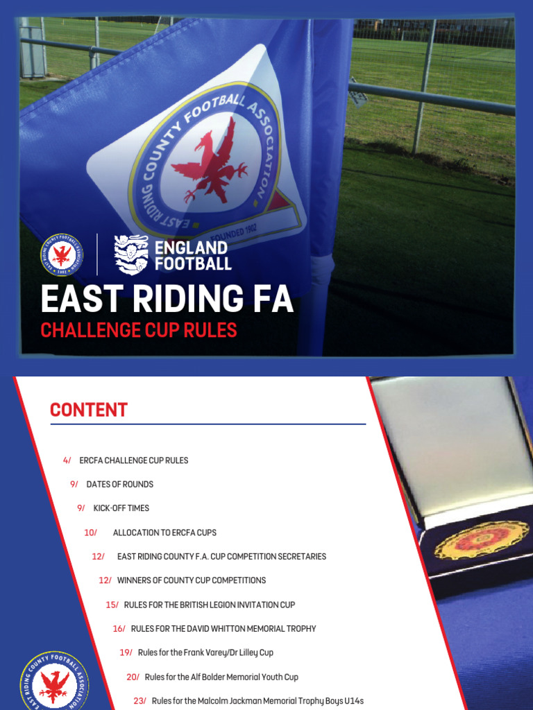 East Riding County Cup Rules | PDF | Association Football | Expense