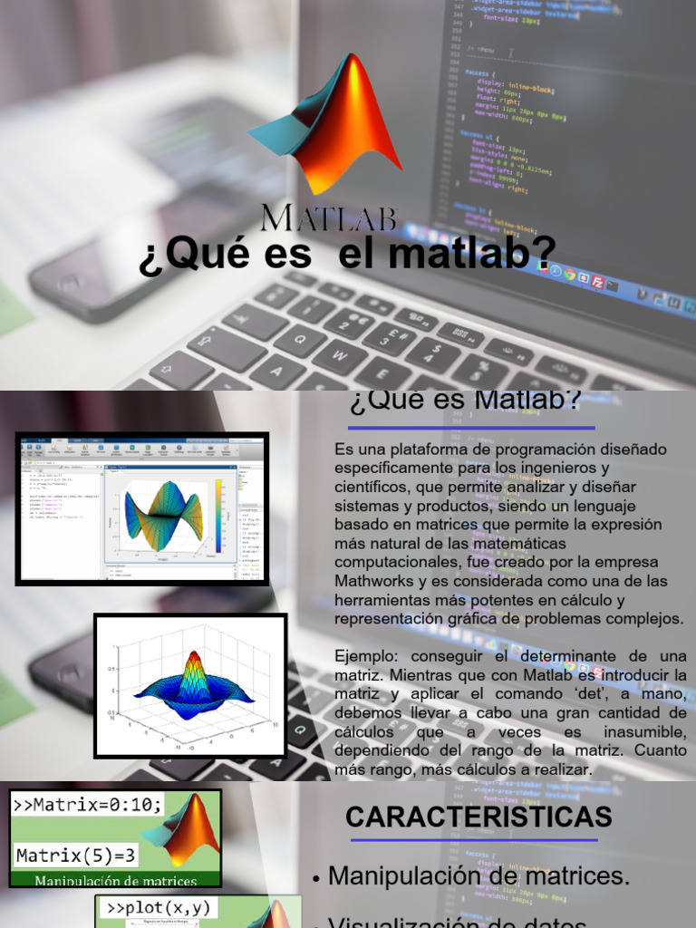 ¿Qué Es El Matlab Presentacion | PDF | Matlab | Programación de computadoras