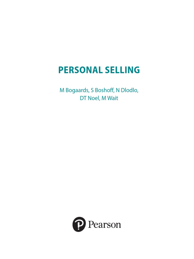 Personal Selling | PDF | Sales | Communication