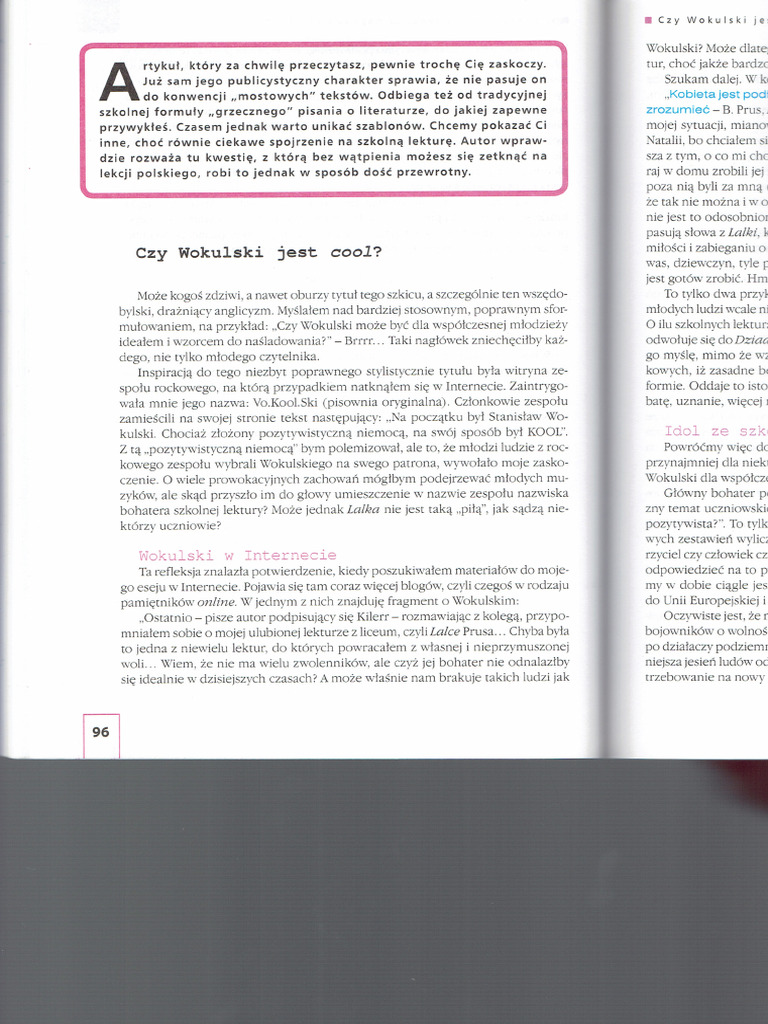 Stanisław Wokulski Jest Cool | PDF