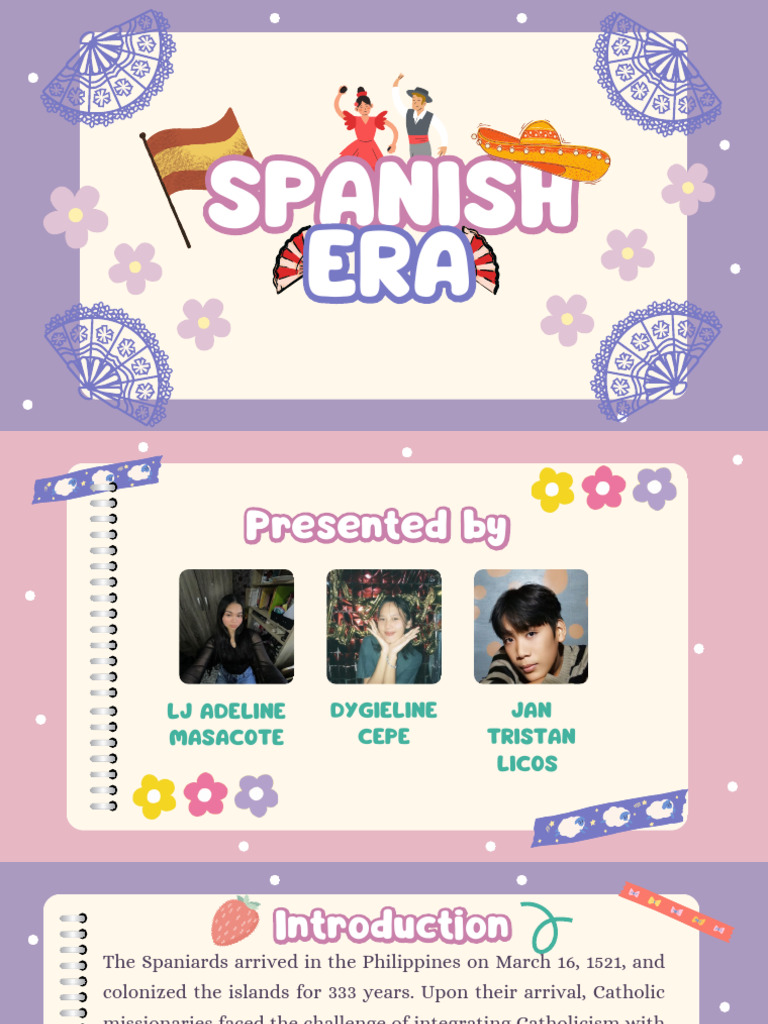 Spanish Era Pe Presentation | PDF | Philippines | Dances