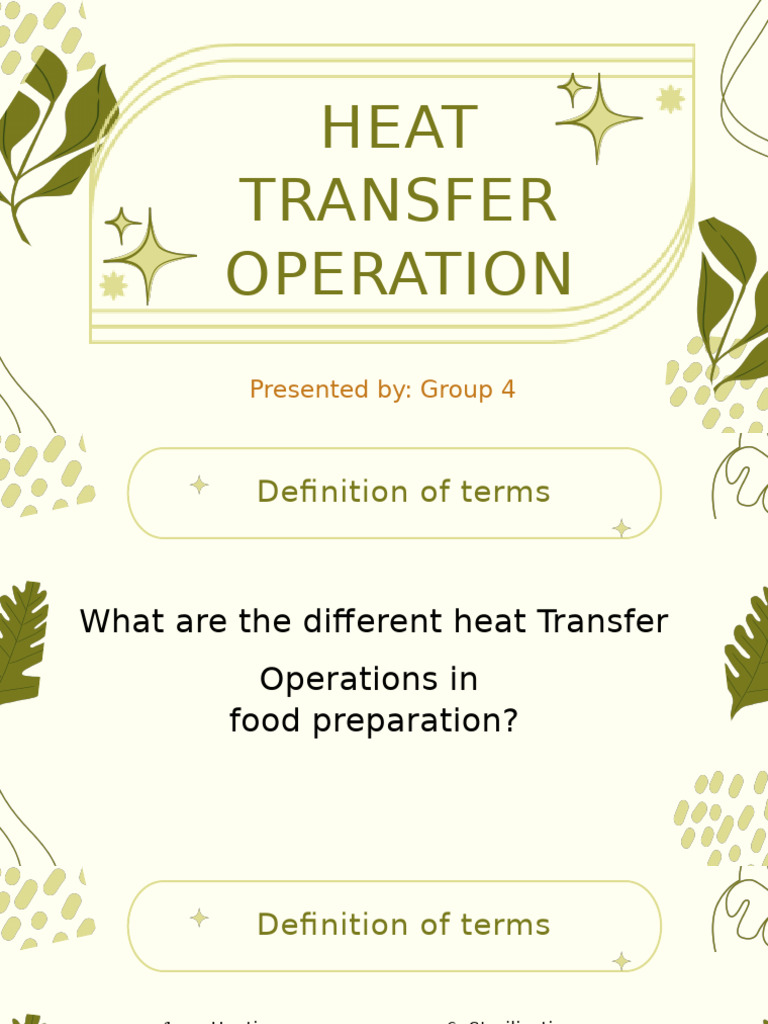 ABE 132 Heat Transfer | PDF | Sterilization (Microbiology) | Food Preservation