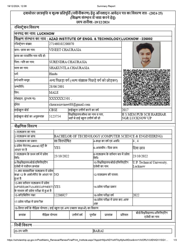 Summary Report Vineet-2 | PDF