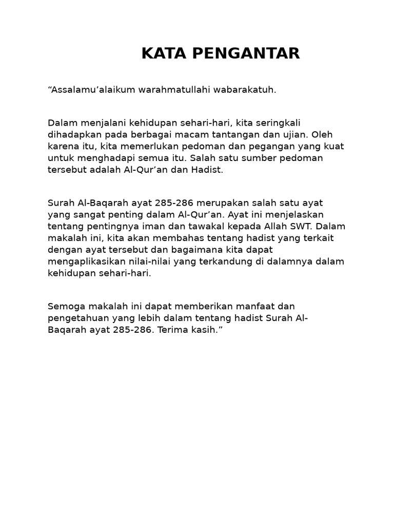 Al-Baqarah Ayat 285-286 | PDF